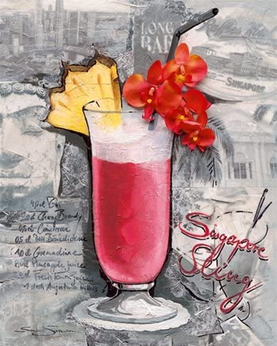 Singapore Sling - Drinking Poster (16 x 20 inches) – Imaginus Posters