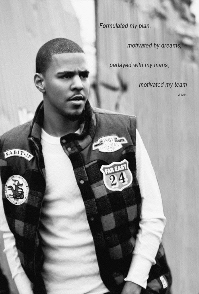 J Cole - My Plan - Hip Hop Poster (24 x 36 inches) – Imaginus Posters