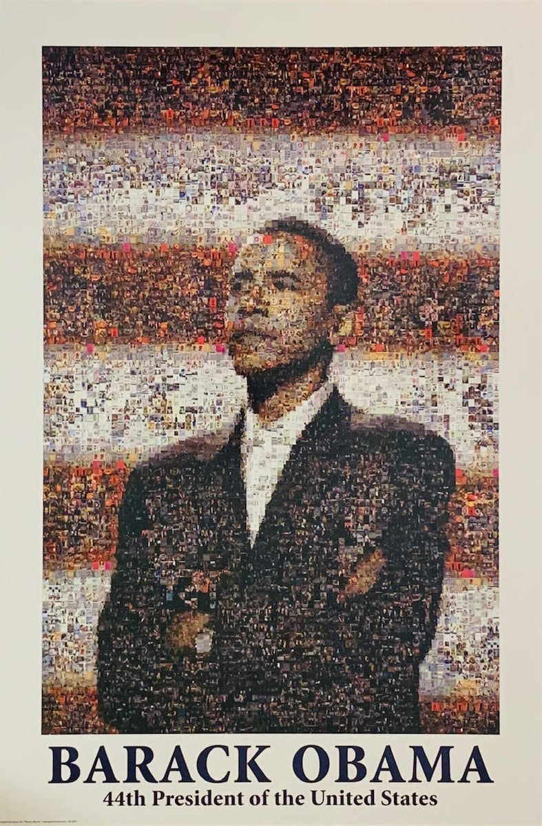 Barack Obama Photomosaic Poster 24 X 36 Inches Imaginus Posters Barack Obama Photomosaic Poster 24 X 36 Inches Imaginus Posters