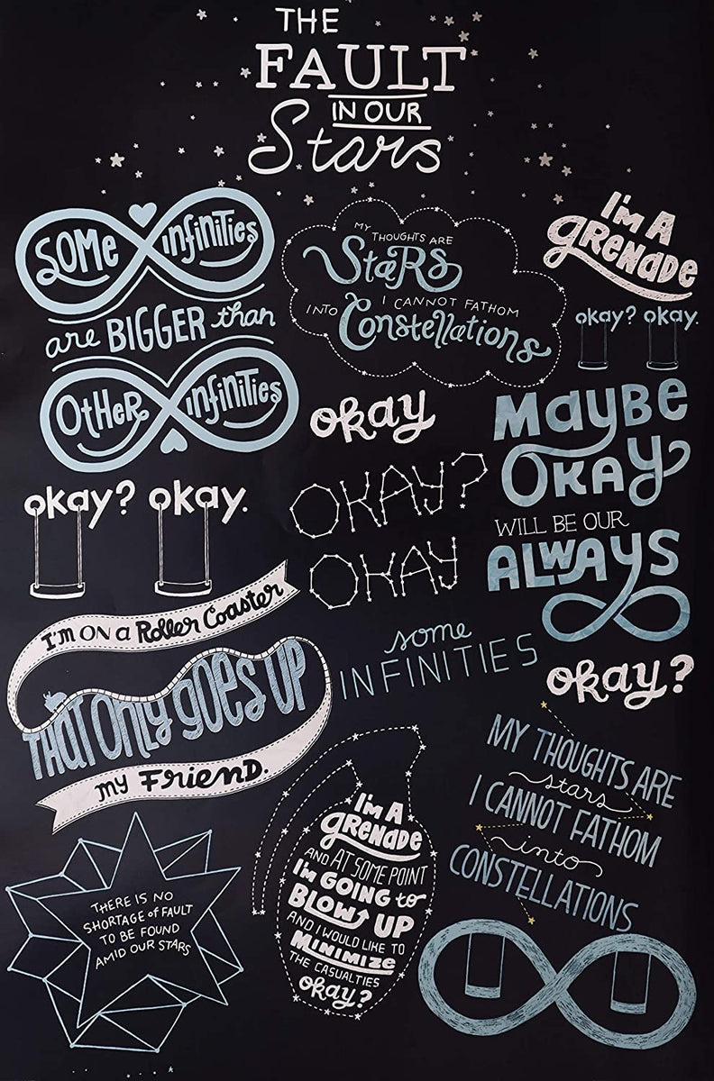 The Fault in Our Stars - Infographic - Movie Poster (24 x 36 inches ...