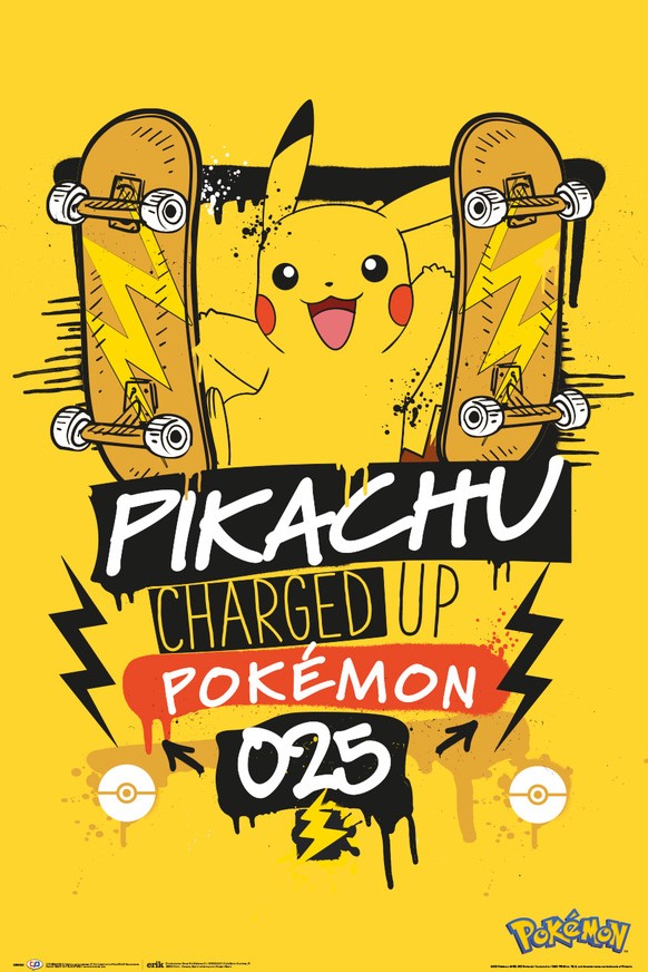 Pikachu - Charged Up - Pokemon Anime Poster (24 x 36 inches) – Imaginus ...