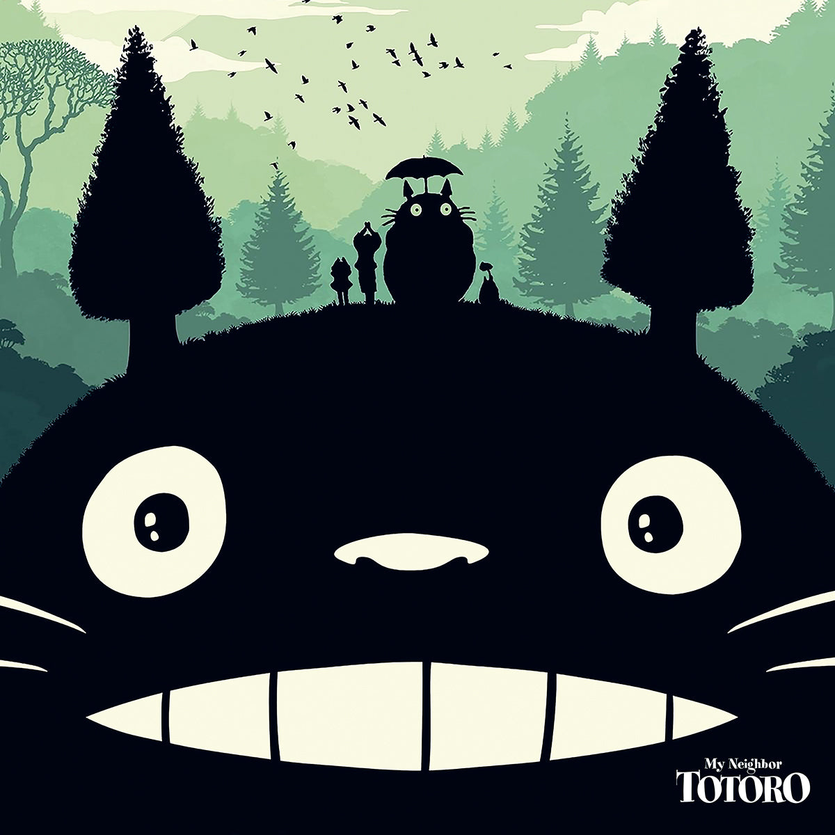 Studio Ghibli - My Neighbor Totoro - Anime Poster (12 x 12 inches ...