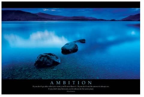 Ambition - Motivational Poster (24 x 36 inches) – Imaginus Posters