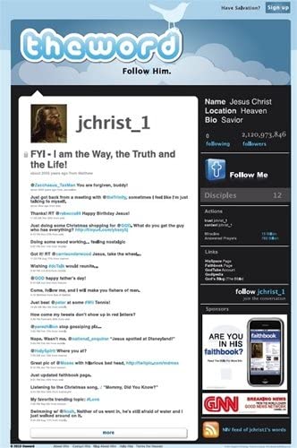 God's Twitter - Humour Poster (24 x 36 inches) – Imaginus Posters