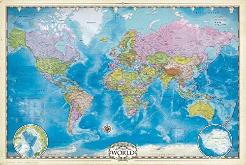 Map of the World Poster (24 x 36 inches) – Imaginus Posters