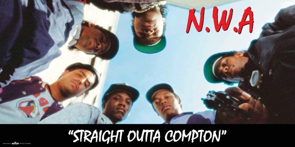 NWA - Straight Outta Compton - Hip Hop Poster (12 x 24 inches ...