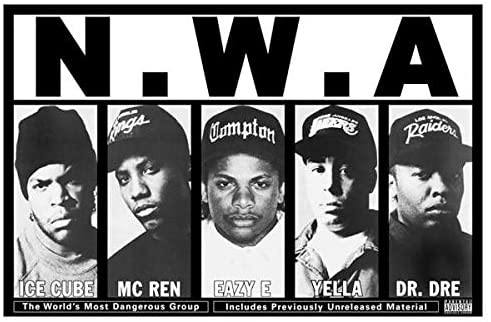 NWA - Group Shot - Hip Hop Poster (24 x 36 inches) – Imaginus Posters
