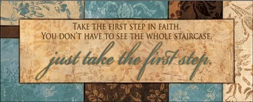 Take the First Step - Motivational Poster (8 x 20 inches) – Imaginus ...
