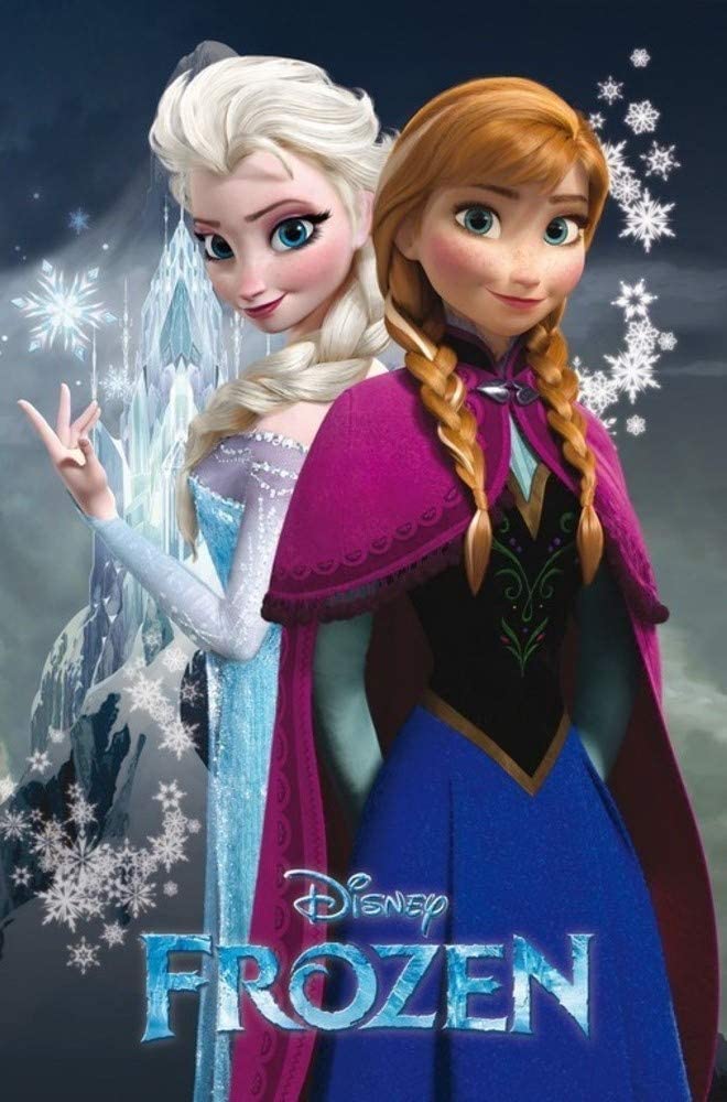 Frozen - Anna and Elsa - Disney Movie Poster (24 x 36 inches ...