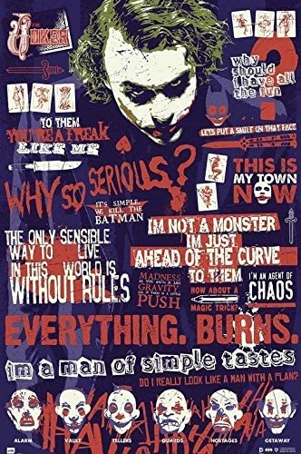 Joker - Infographic - Movie Poster (24 x 36 inches) – Imaginus Posters