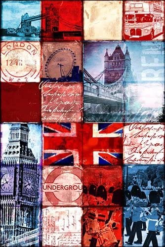 London Scrapbook - Travel Poster (24 x 36 inches) – Imaginus Posters