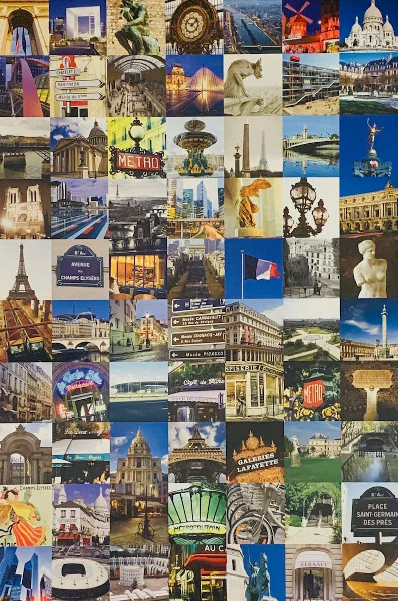 Paris Snapshots - Travel Poster (24 x 36 inches) – Imaginus Posters