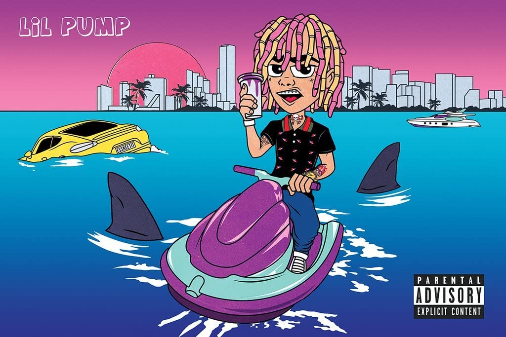 Lil Pump - Seadoo - Hip Hop Poster (24 x 36 inches) – Imaginus Posters