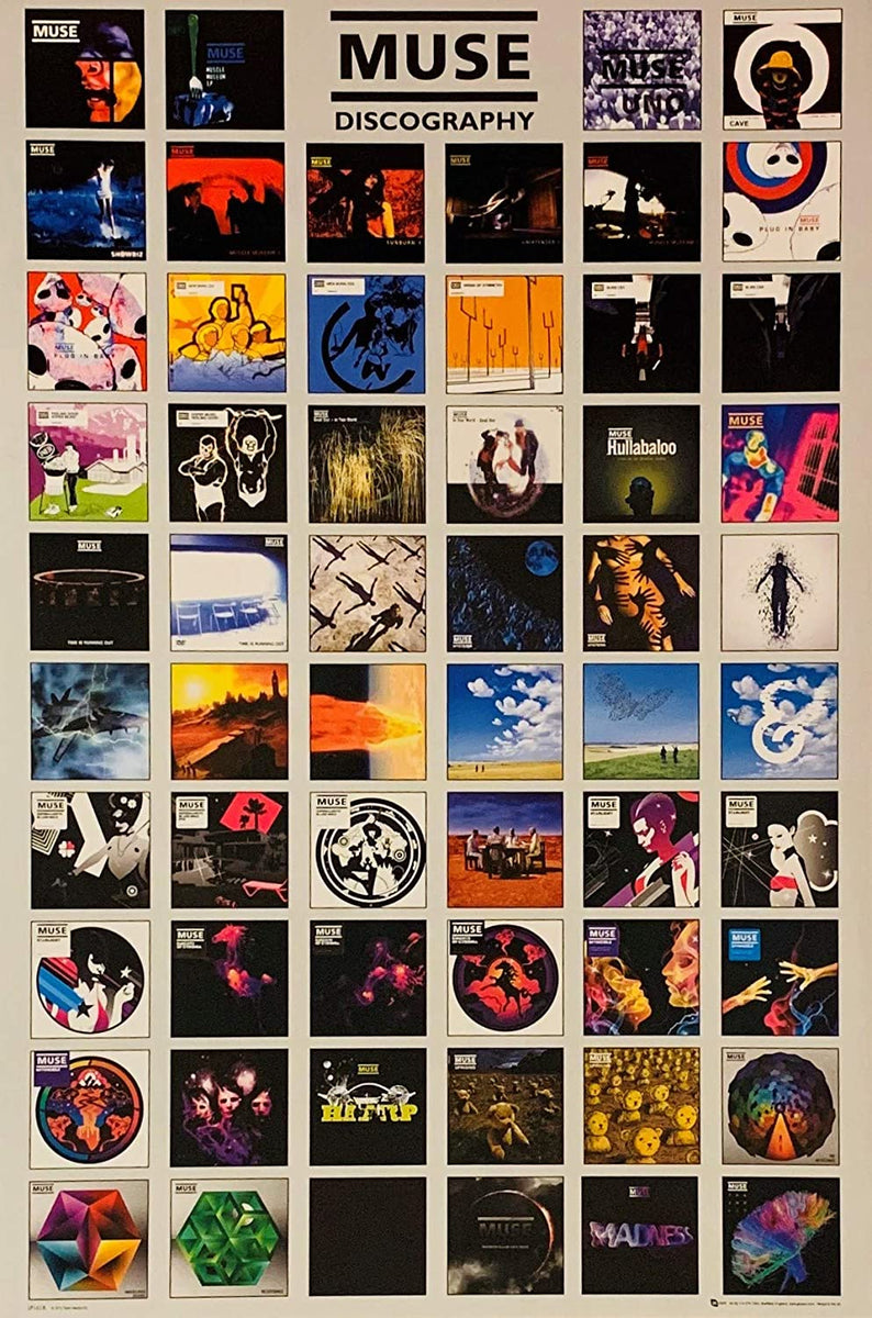 Muse - Discography - Rock Poster (24 x 36 inches) – Imaginus Posters