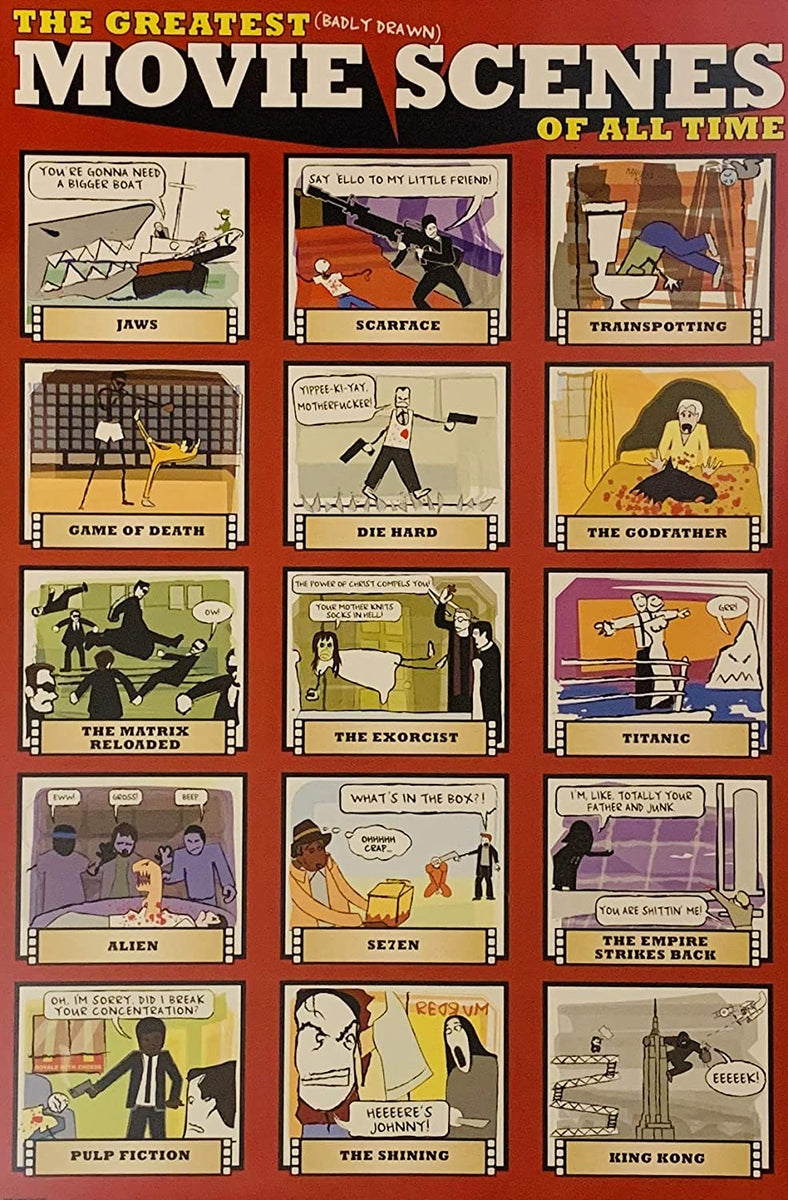 Greatest Movie Scenes of All Time Poster (24 x 36 inches) – Imaginus ...