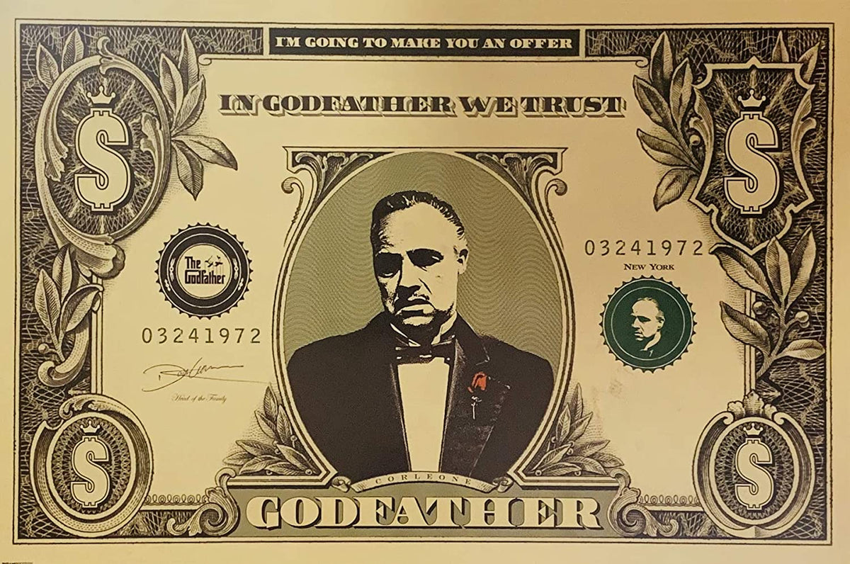 Godfather - Dollar Bill - Movie Poster (24 x 36 inches) – Imaginus Posters