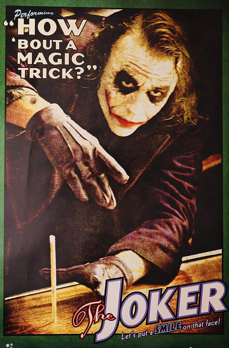 Dark Knight - Joker's Magic Trick - Movie Poster (24 x 36 inches ...