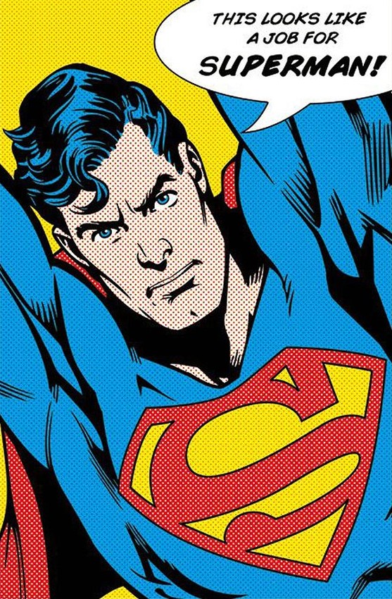 Superman - Comic Poster (24 x 36 inches) – Imaginus Posters