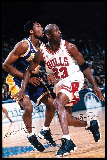 Michael Jordan vs. Kobe Bryant - NBA Basketball Poster (24 x 36 inches ...