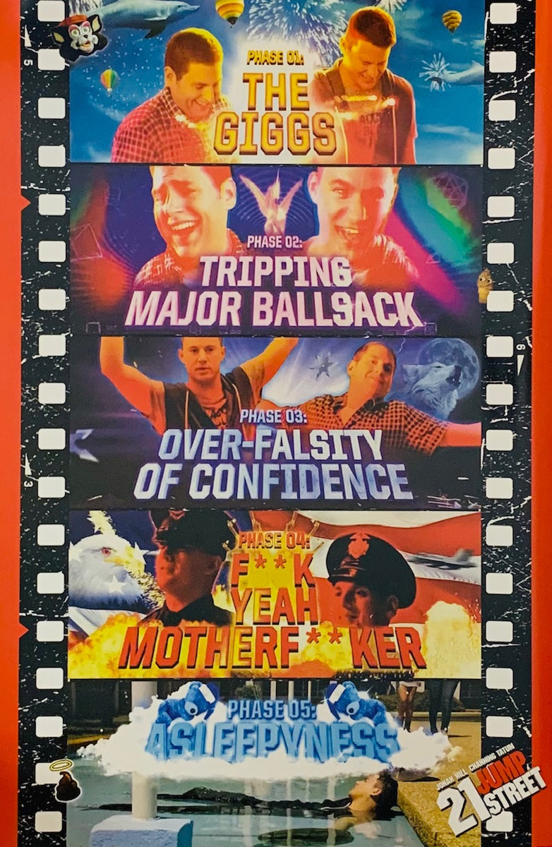 21 Jump Street - The 5 Phases - Movie Poster (24 x 36 inches ...