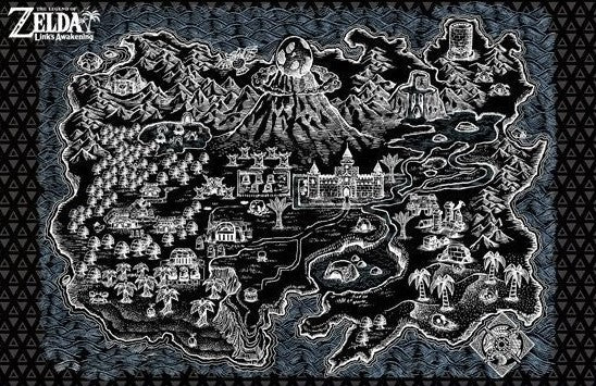 Zelda - Night Map - Gaming Poster (11 x 17 inches) – Imaginus Posters