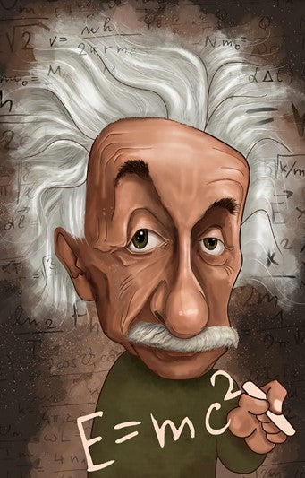 Albert Einstein - The Equation - Contemporary Art Poster (11 x 17 inch ...