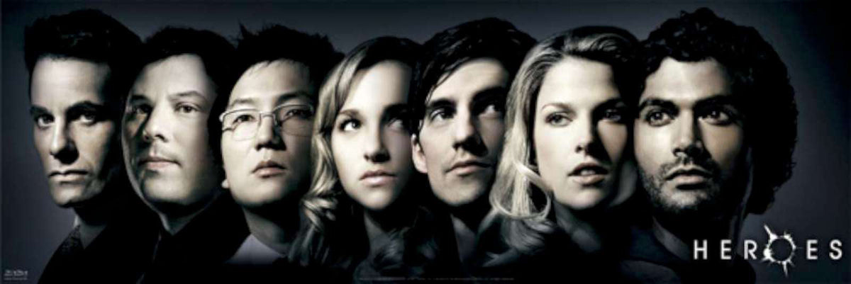 Heroes - Cast - TV Poster (12 x 36 inches) – Imaginus Posters