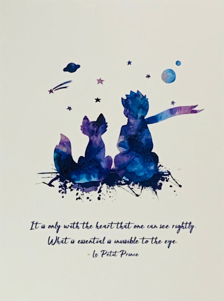 Petit Prince - What is Essential - Contemporary Art Poster (30 x 40 cm ...