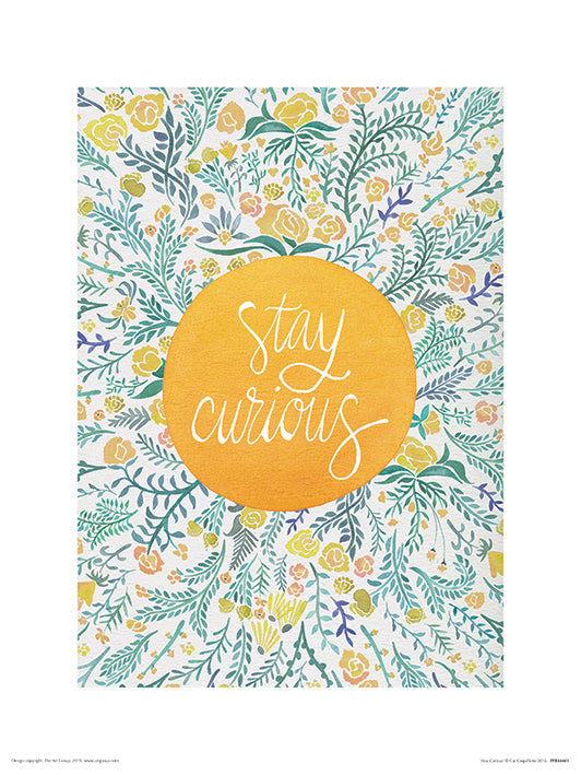 Stay Curious - Motivational Poster (30 x 40 cm) – Imaginus Posters