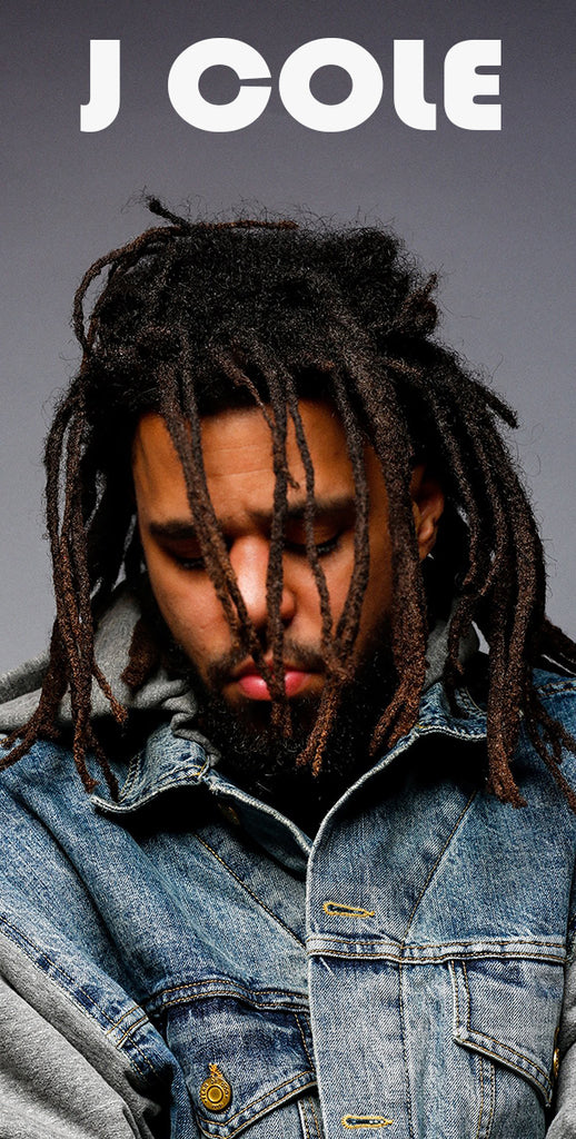 J Cole - Portrait - Hip Hop Poster (12 x 24 inches) – Imaginus Posters