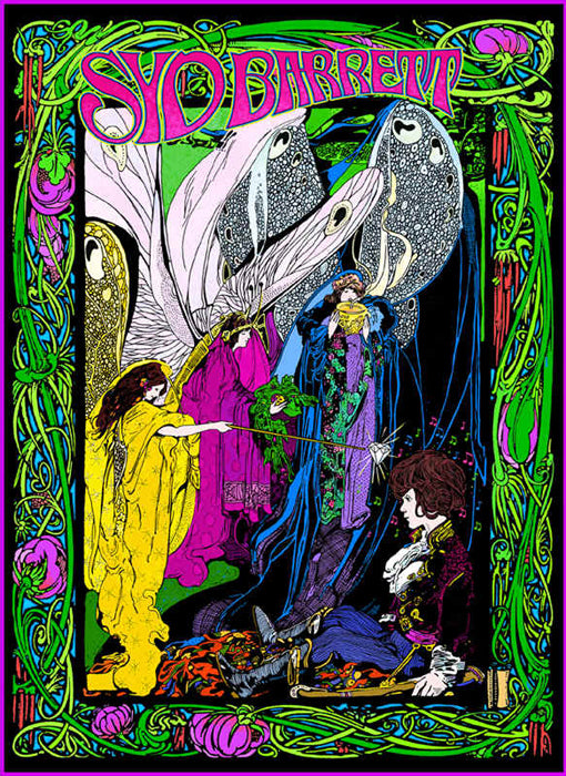 Syd Barrett Concert Poster (Pink Floyd) - Bob Masse (18 x 24 inches ...